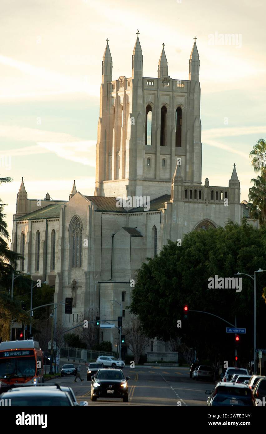 church, architecture, building, midtown, Los Angeles, California, USA ...