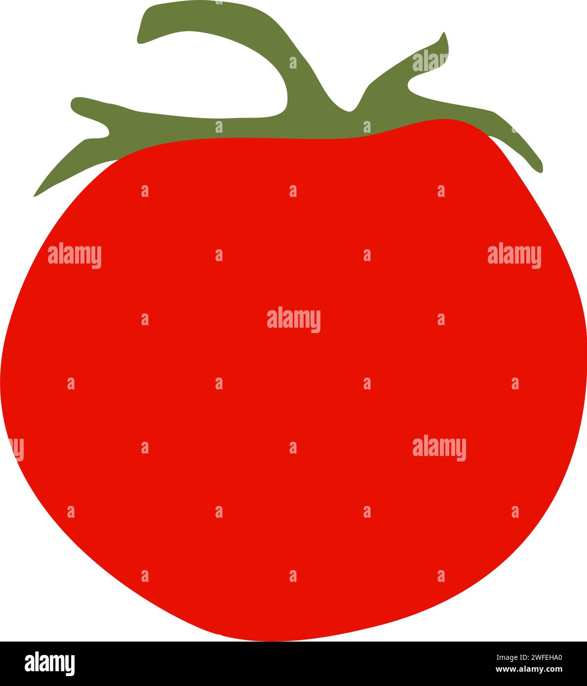 Red Tomato Vector Illustration Stock Vector Image & Art - Alamy