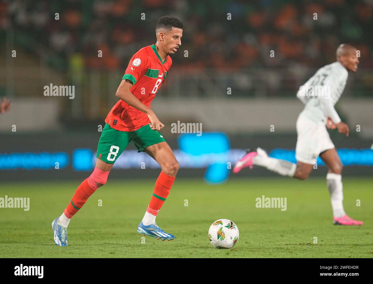 January 30 2024: Azz-Eddine Ounahi (Morocco) // during a African Cup of ...