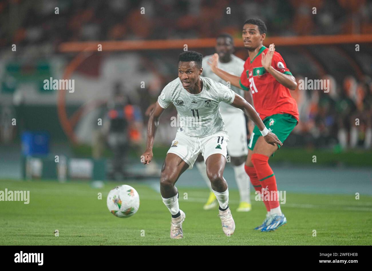 January 30 2024: Themba Zwane (South Africa) // during a African Cup of ...