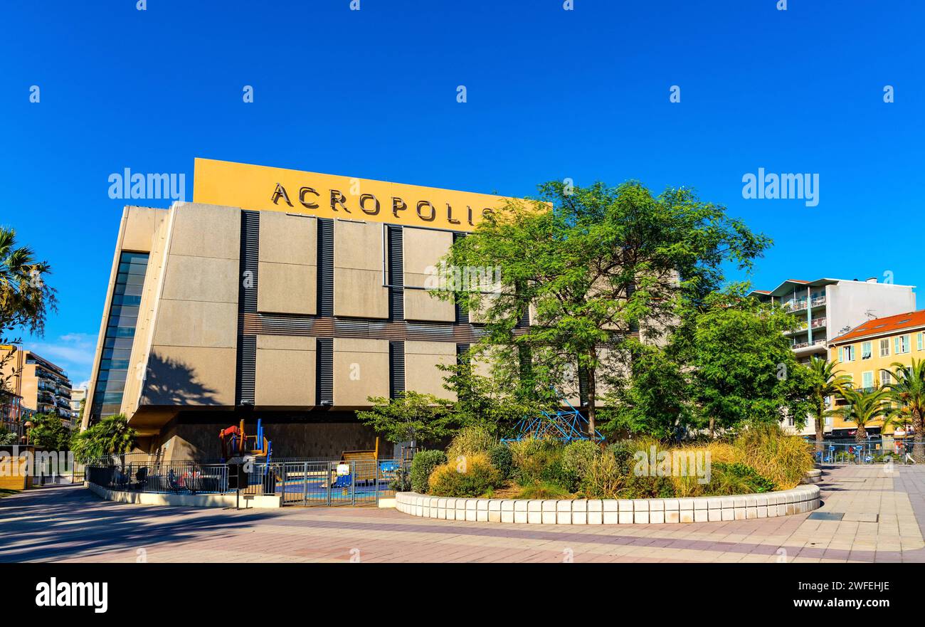 Nice, France - July 30, 2022: Auditorium Apollon Acropolis convention ...