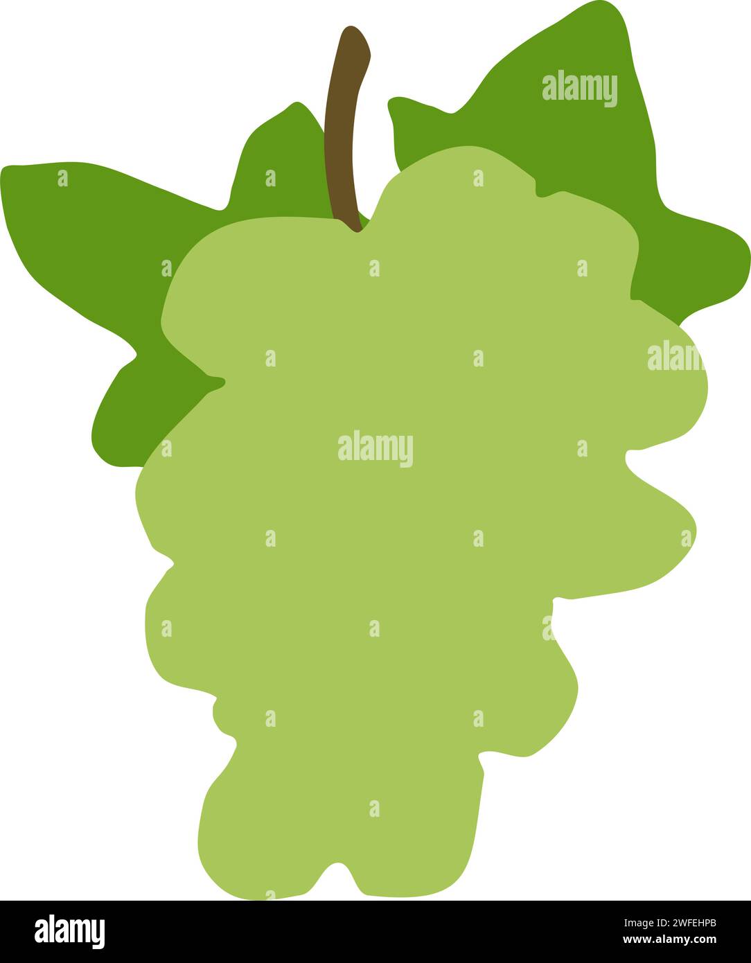Bunch of Green Grapes Vector Illustration Stock Vector Image & Art - Alamy