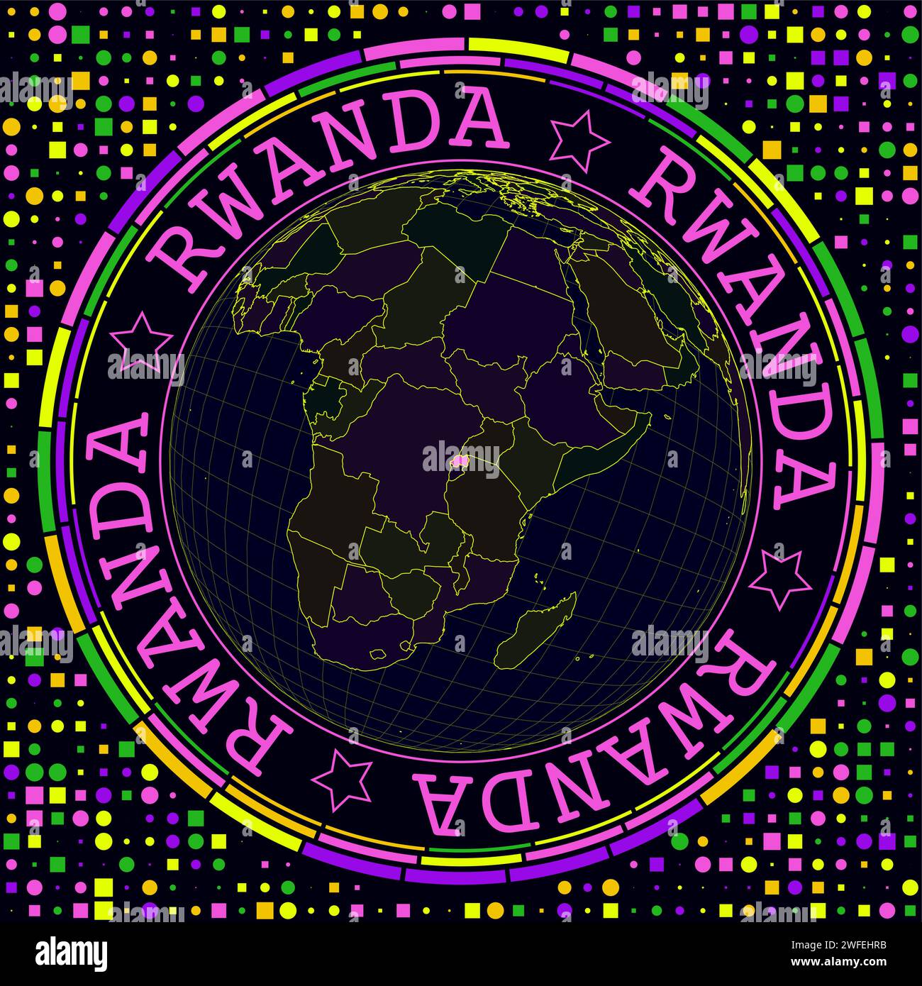Map satellite geography rwanda hi-res stock photography and images - Alamy