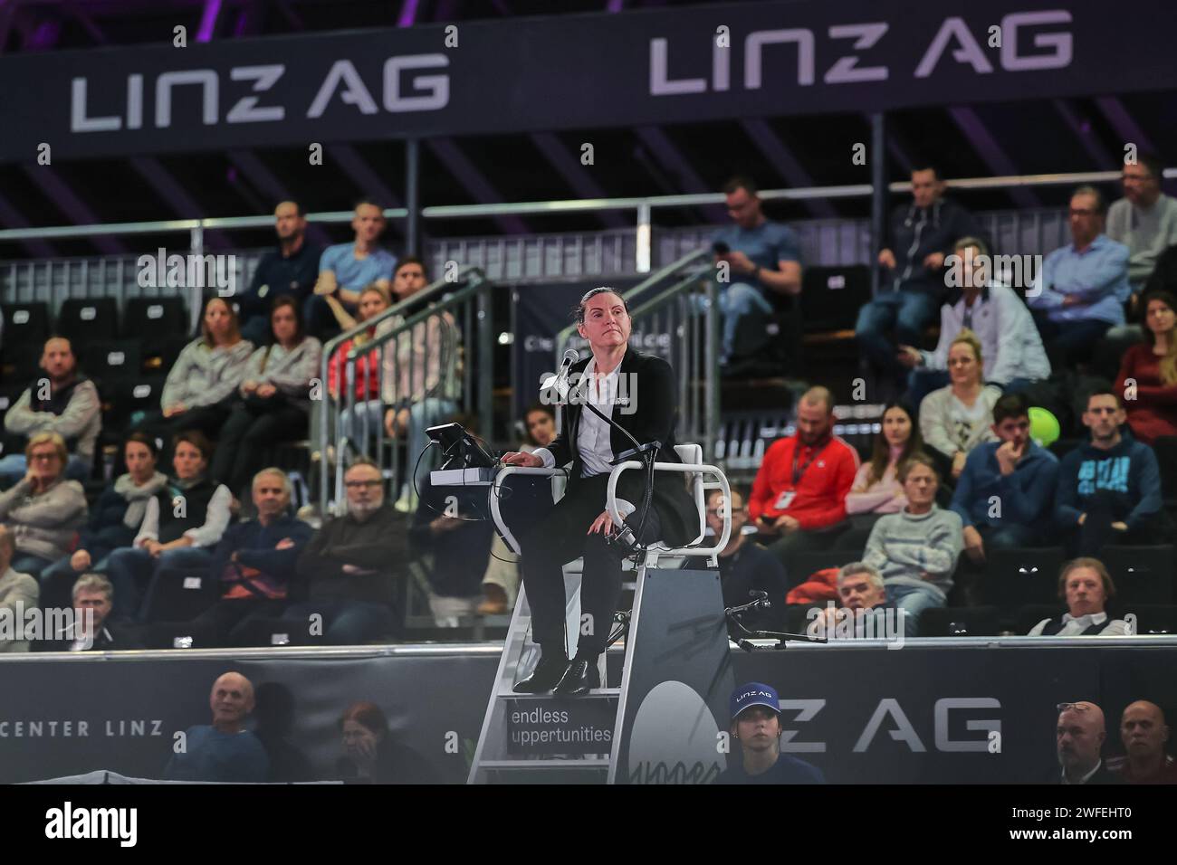 Linz, Upper Austria, Austria. 30th Jan, 2024. Cecilia Alberti (ITA ...