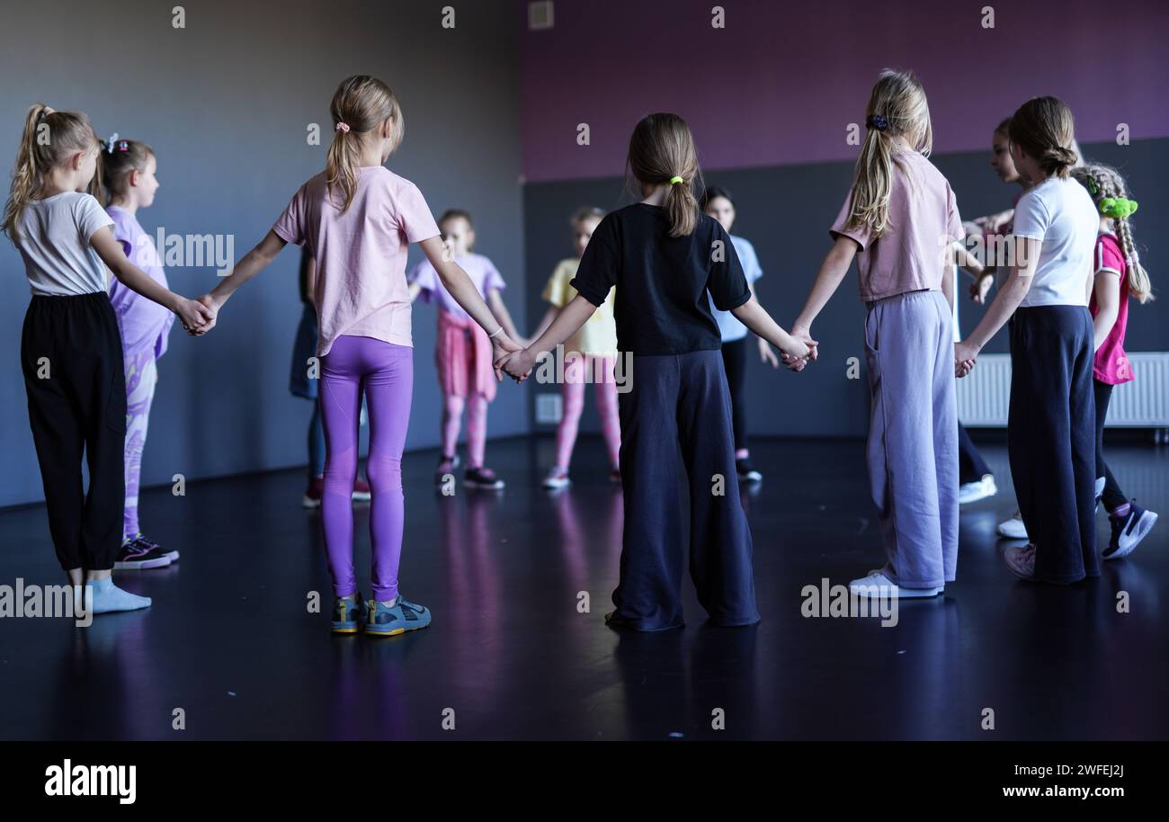 Children dancing together Stock Photo - Alamy