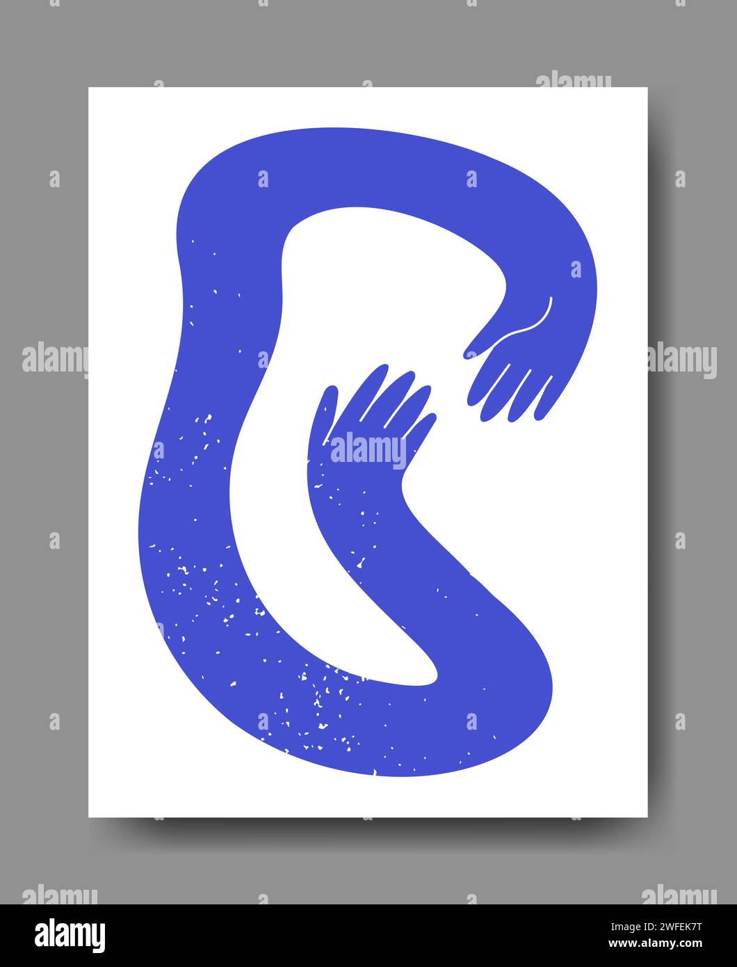 Abstract wiggling gesticulating hands vector Stock Vector Image & Art ...