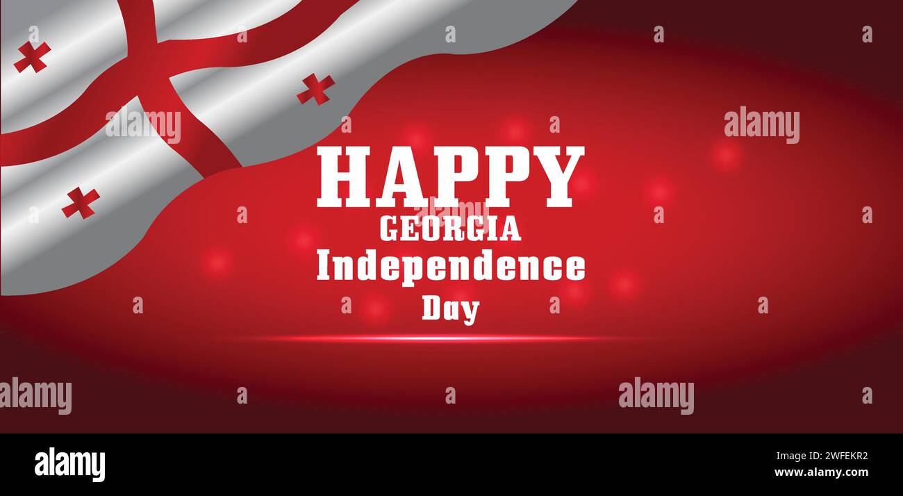 flag, Georgia, national, freedom, independence, banner, celebration ...