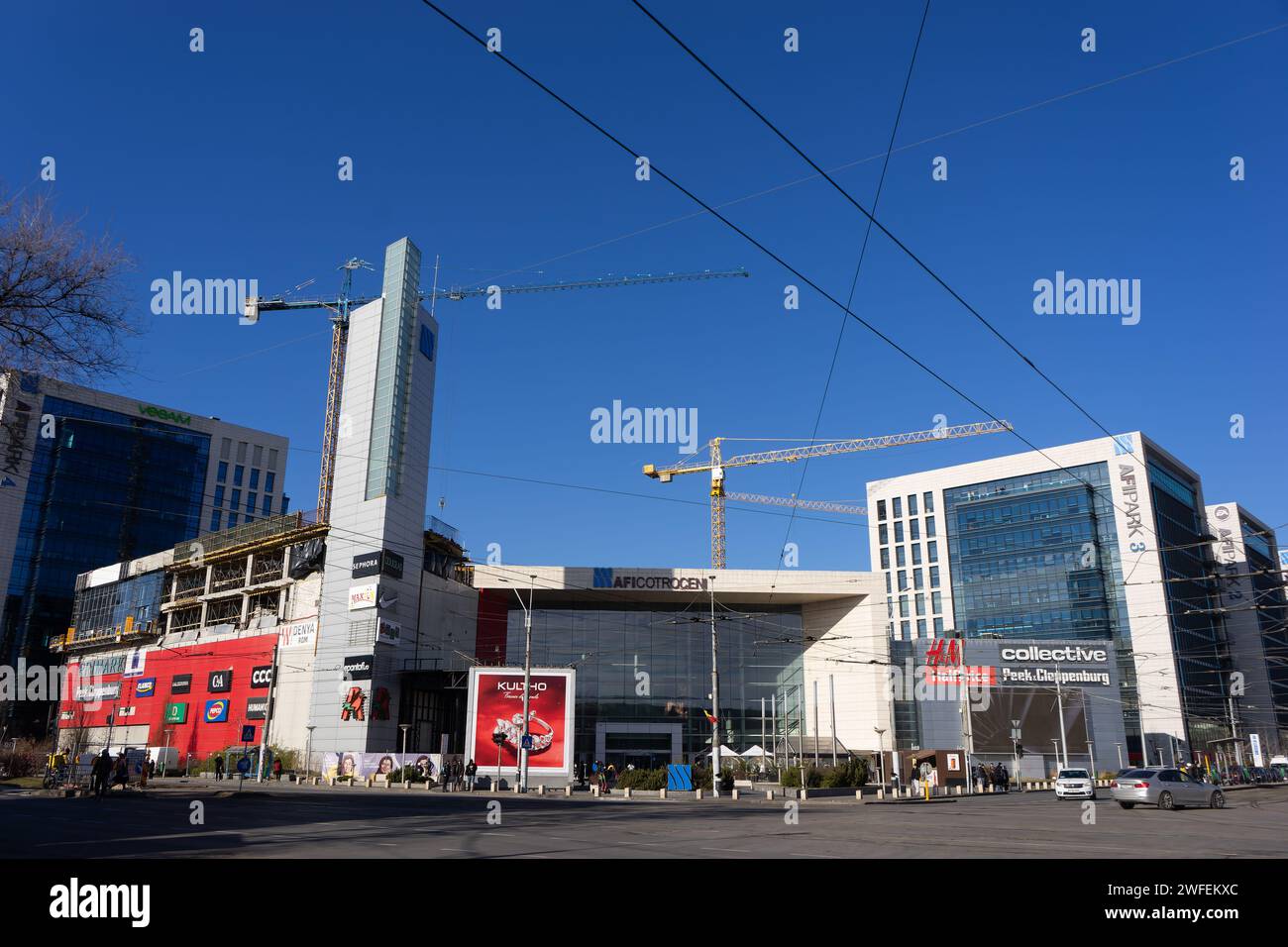Bucharest, Romania - January 16, 2024: AFI Cotroceni, the largest mall ...