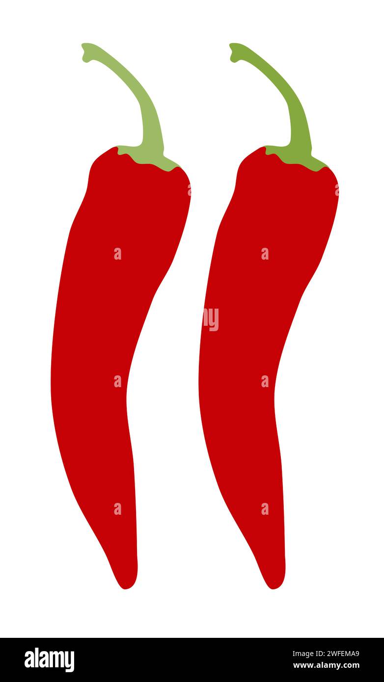 Chilli Heat Rating 2 Vector Illustration Stock Vector Image & Art - Alamy