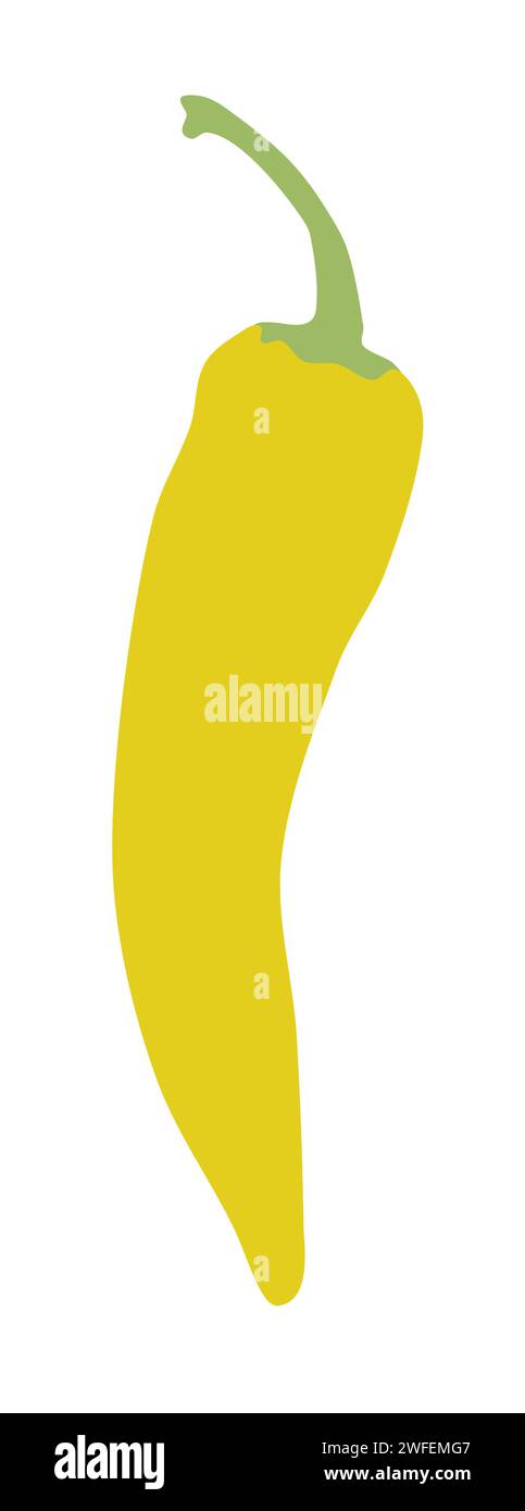 Green Chilli Vector Illustration Stock Vector Image & Art - Alamy