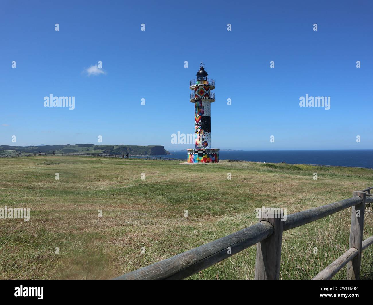 Ajo lighthouse in Cantabria Spain Stock Photo - Alamy