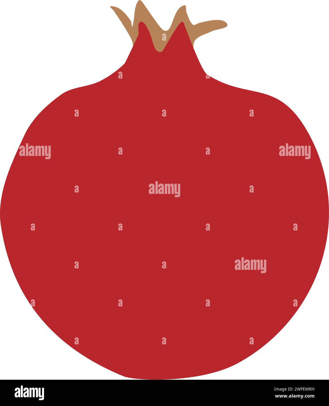 Pomegranate Vector Illustration Stock Vector Image & Art - Alamy