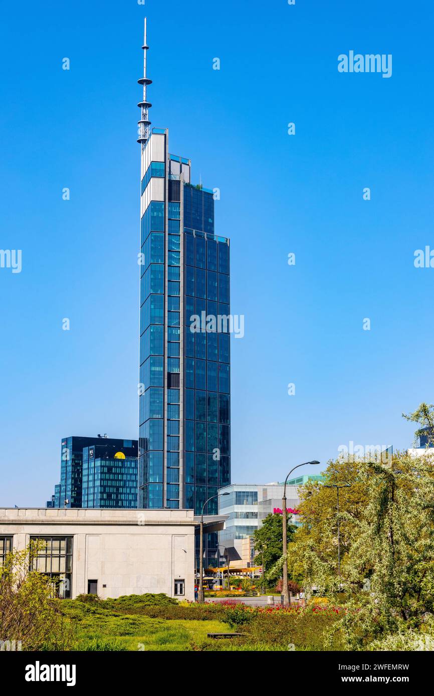 Warsaw, Poland - May 14, 2023: Varso Tower final construction by HB ...