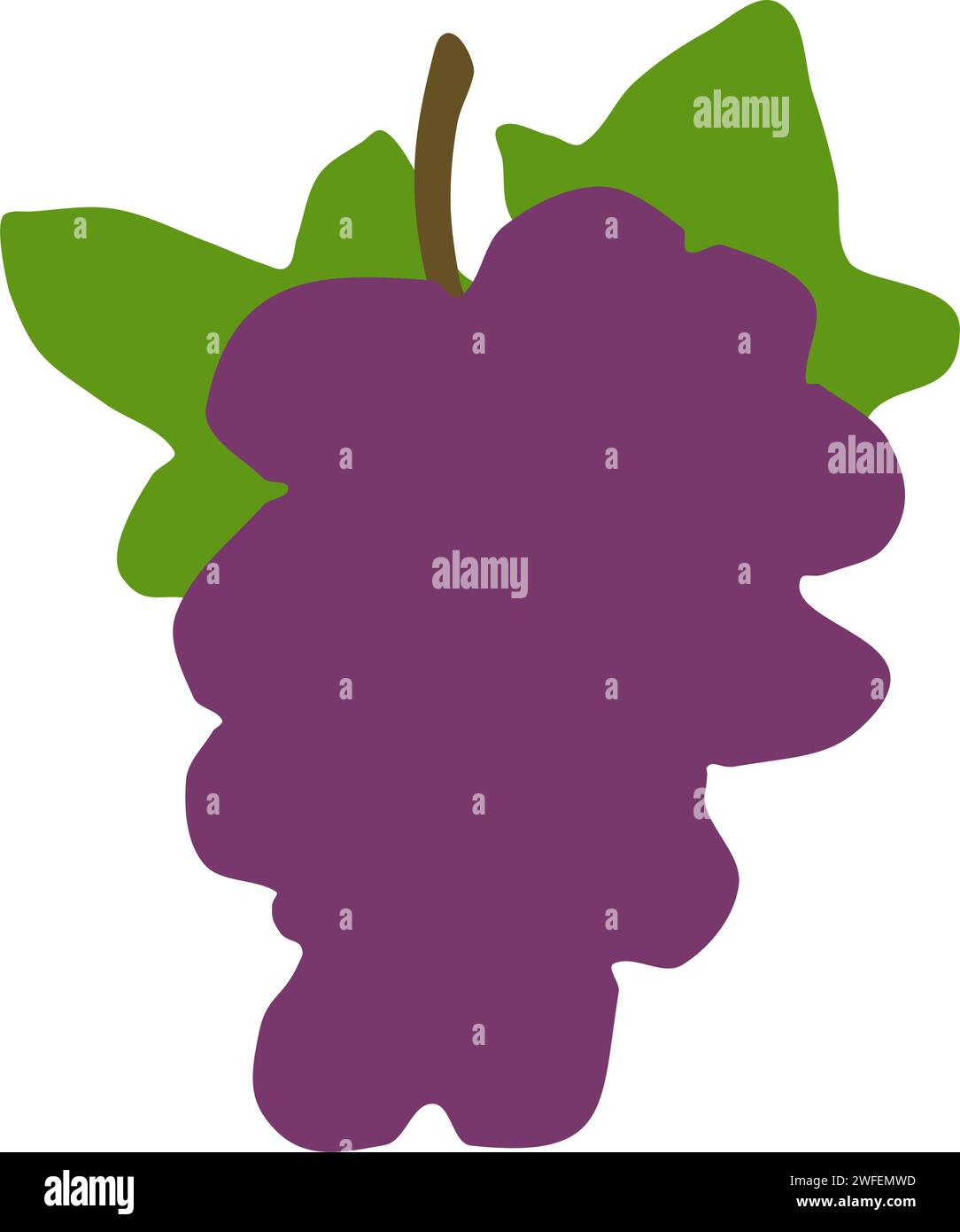 Bunch of Black Grapes Vector Illustration Stock Vector Image & Art - Alamy