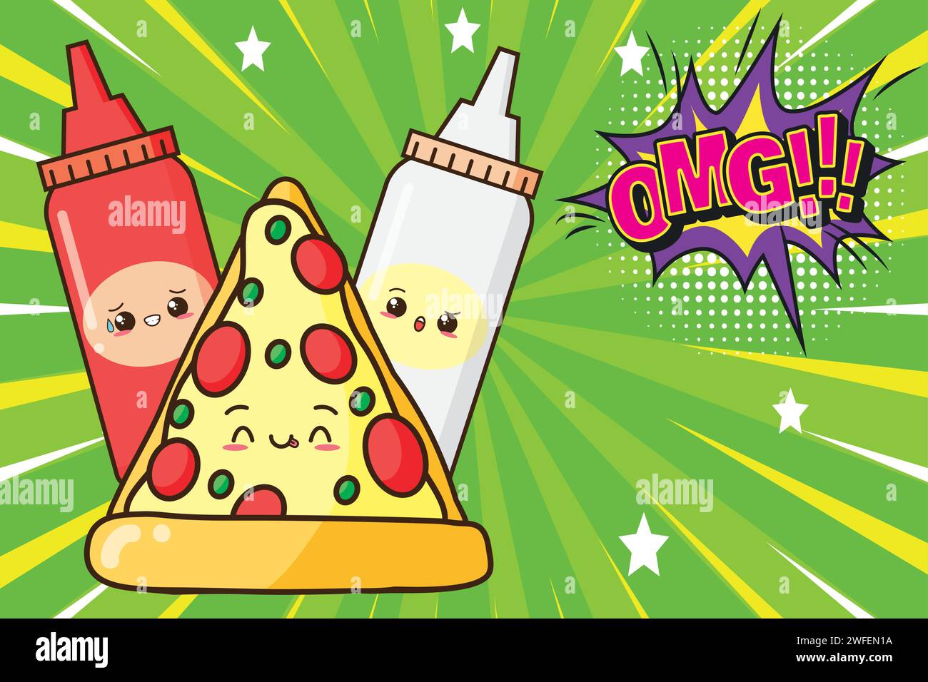 Burger fast food pop art style vector image Stock Vector Image & Art ...