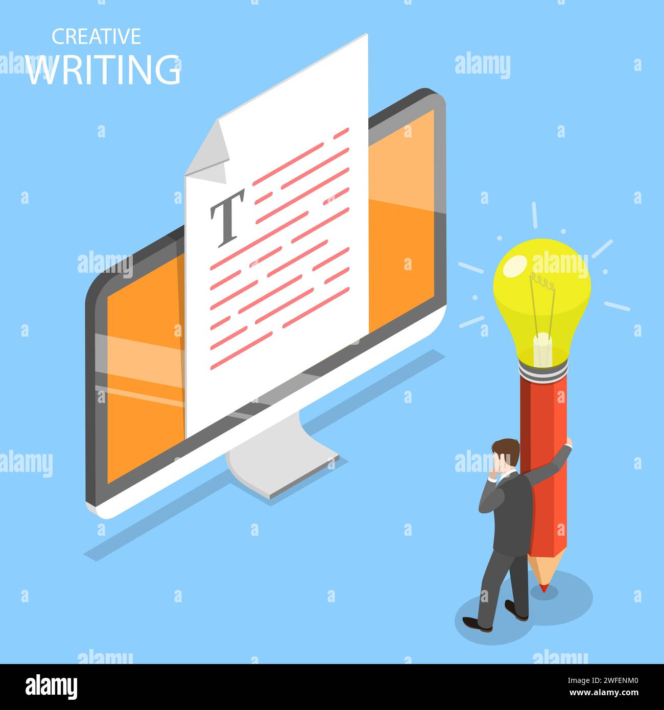 Creating content Stock Vector Images - Alamy