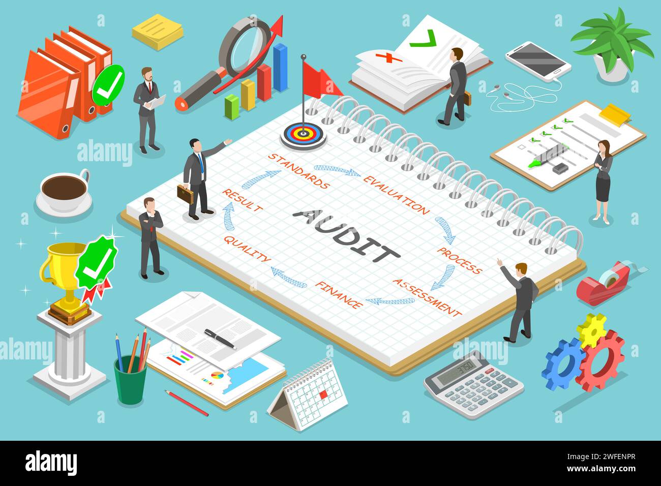 Internal audit service Stock Vector Images - Alamy