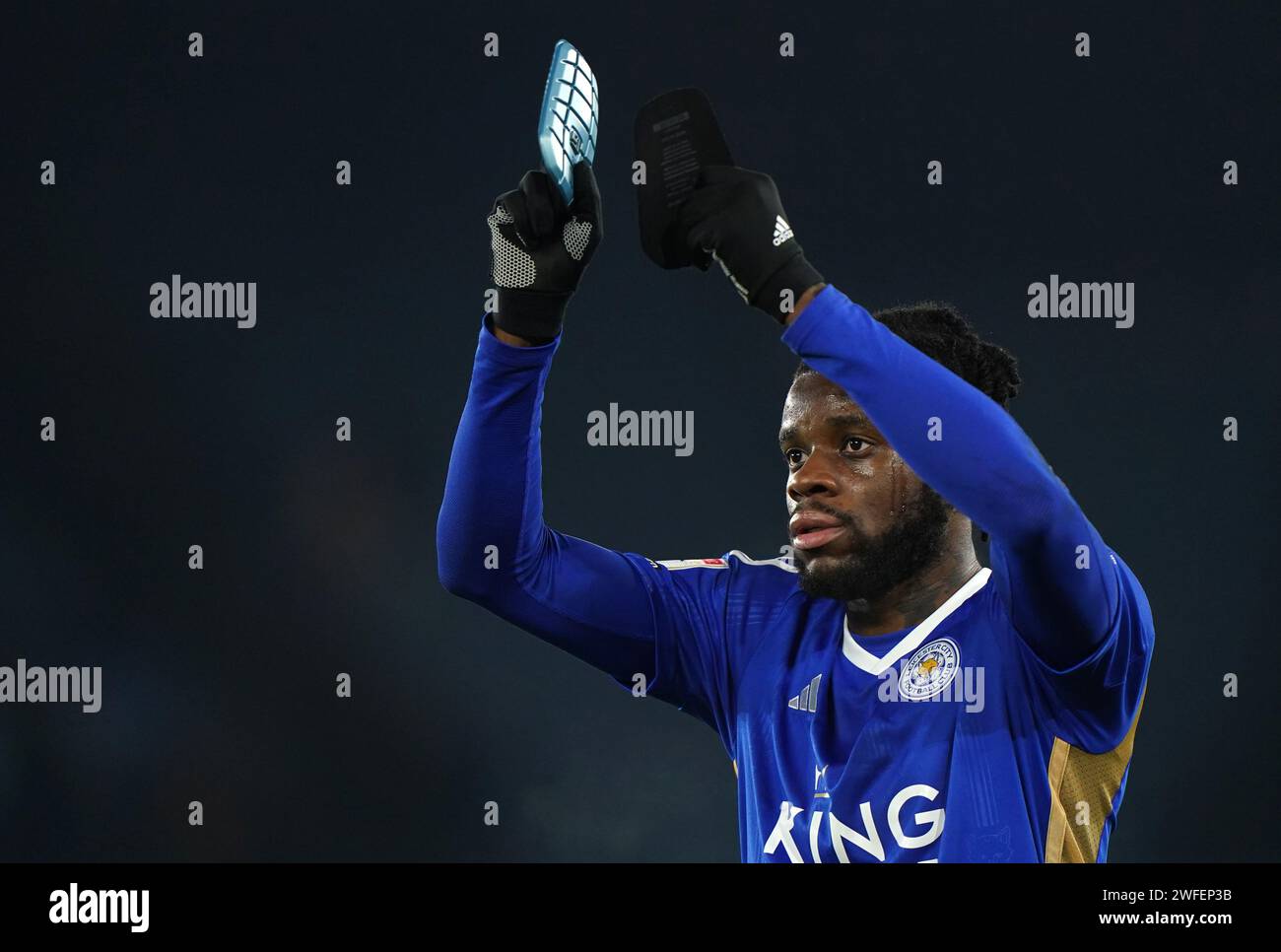 Leicester City's Stephy Mavididi celebrates following the Sky Bet ...