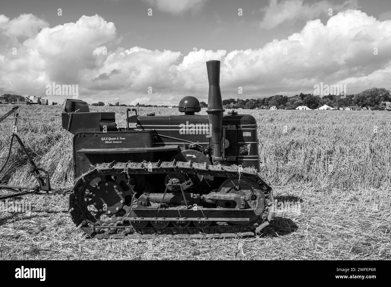 Side view of tractor with plough hi-res stock photography and images ...