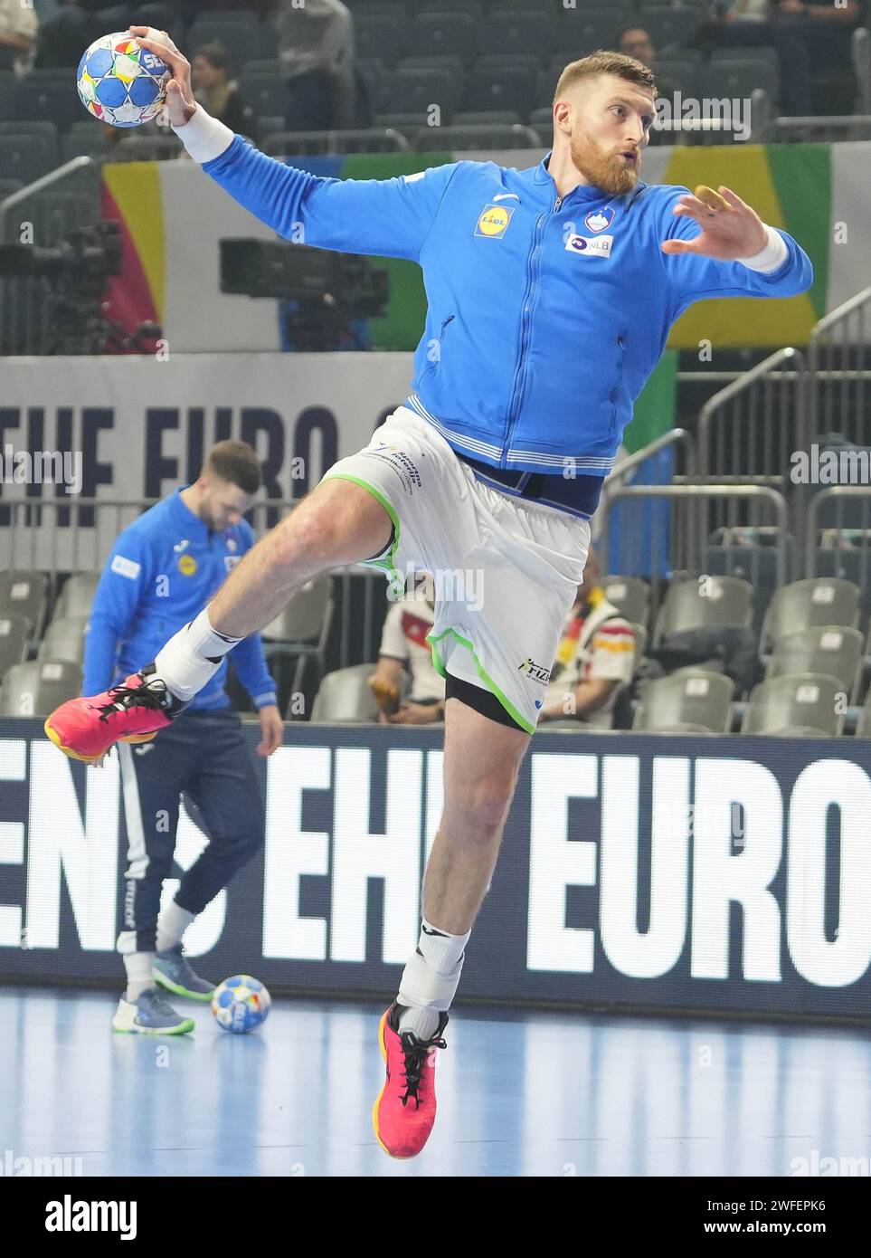 during the Men's EHF Euro 2024, Placement match 5/6, handball match ...