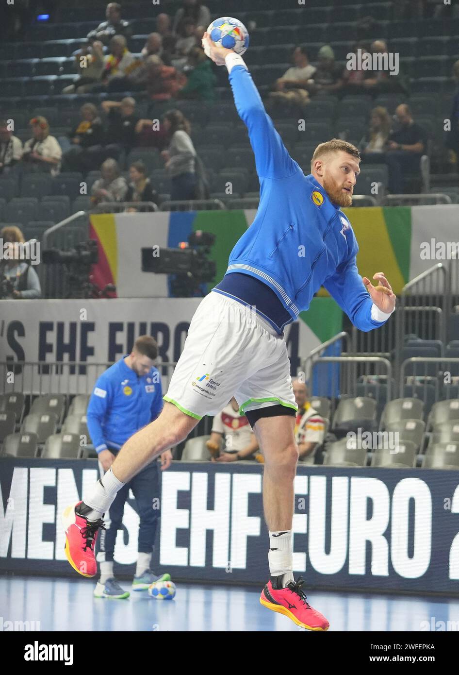 during the Men's EHF Euro 2024, Placement match 5/6, handball match ...