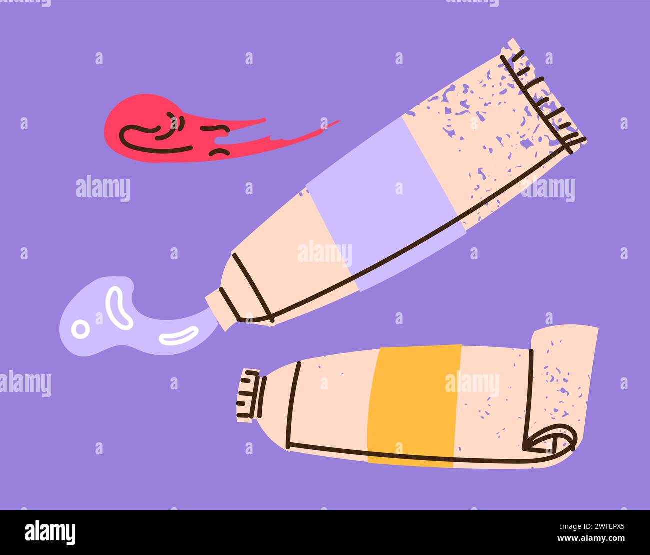 Oil painting handmade Stock Vector Images - Alamy