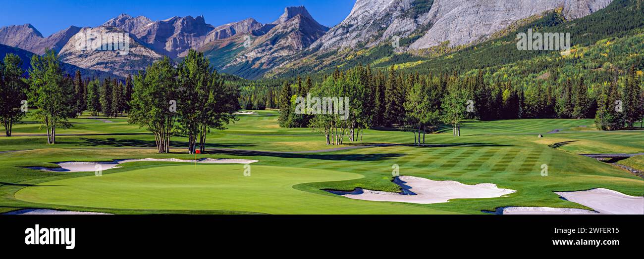 Golf Course, Mount Kidd, Alberta, Canada Stock Photo - Alamy