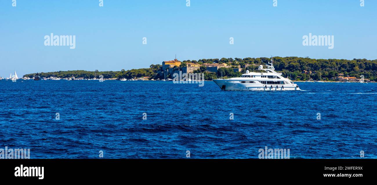 Cannes, France - July 31, 2022: Ile Sainte Marguerite island panorama ...
