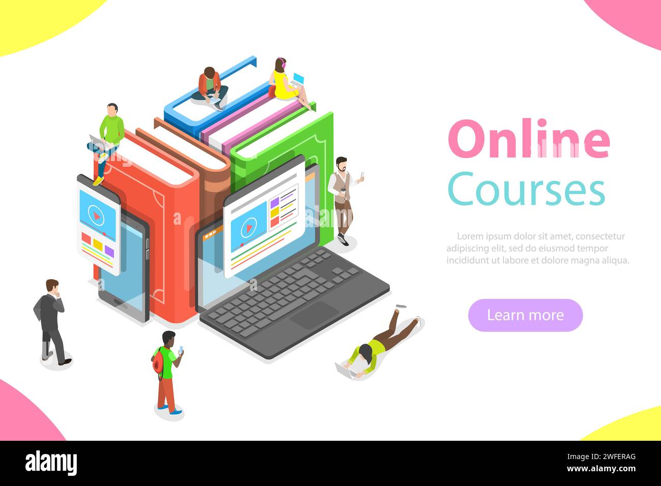 Training courses vector vectors hi-res stock photography and images - Alamy