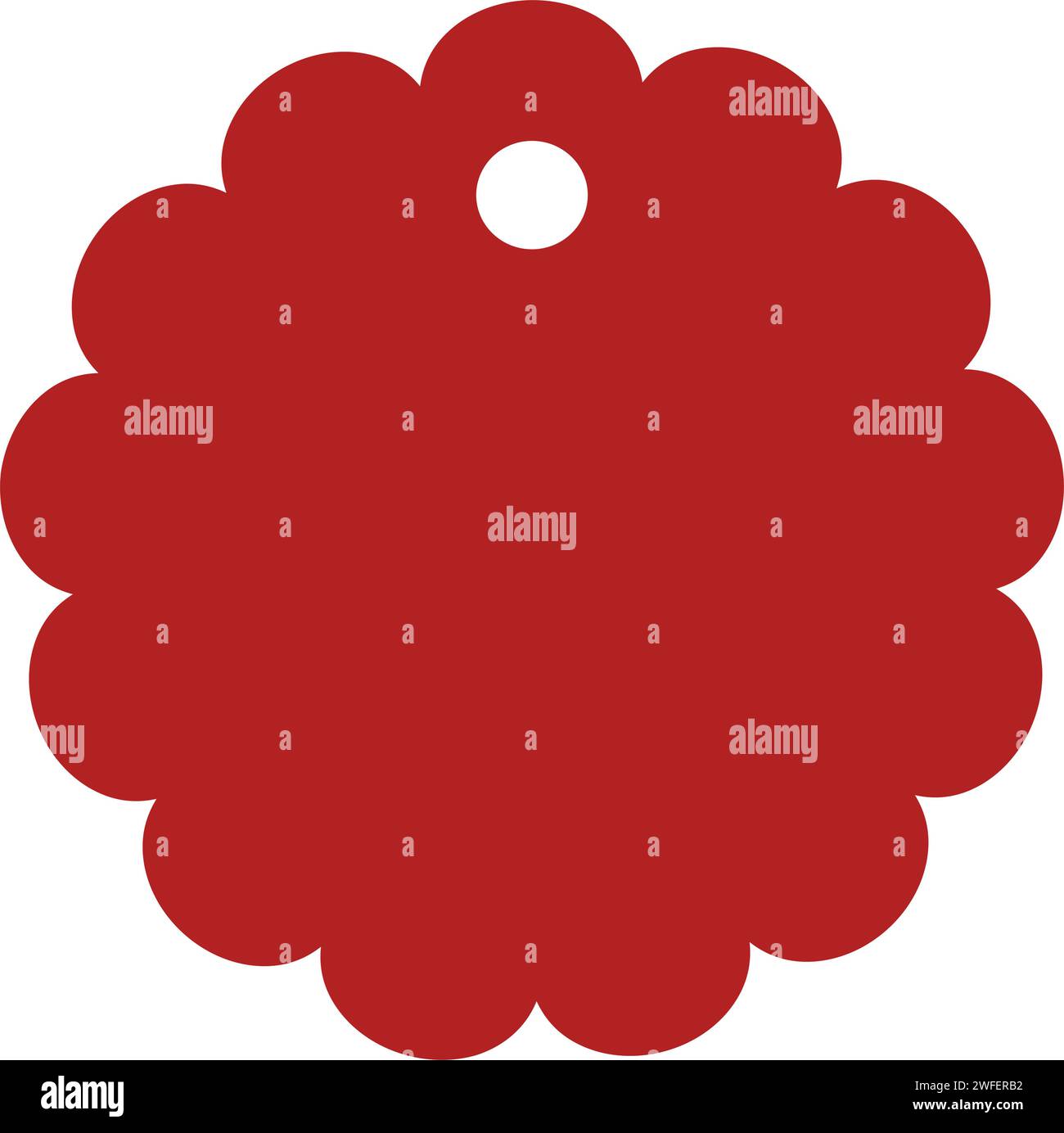 The gift tag is isolated on a white background. Birthday gift tag ...