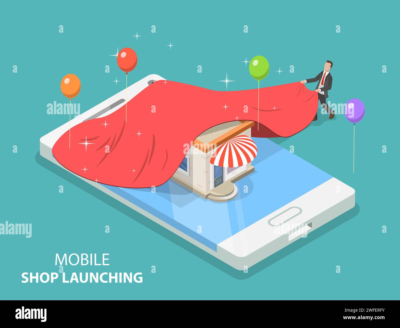 Store launch Stock Vector Images - Alamy