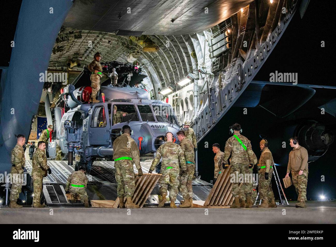 Lockheed Martin (Sikorsky) HH-60W Jolly Green II helicopter being ...