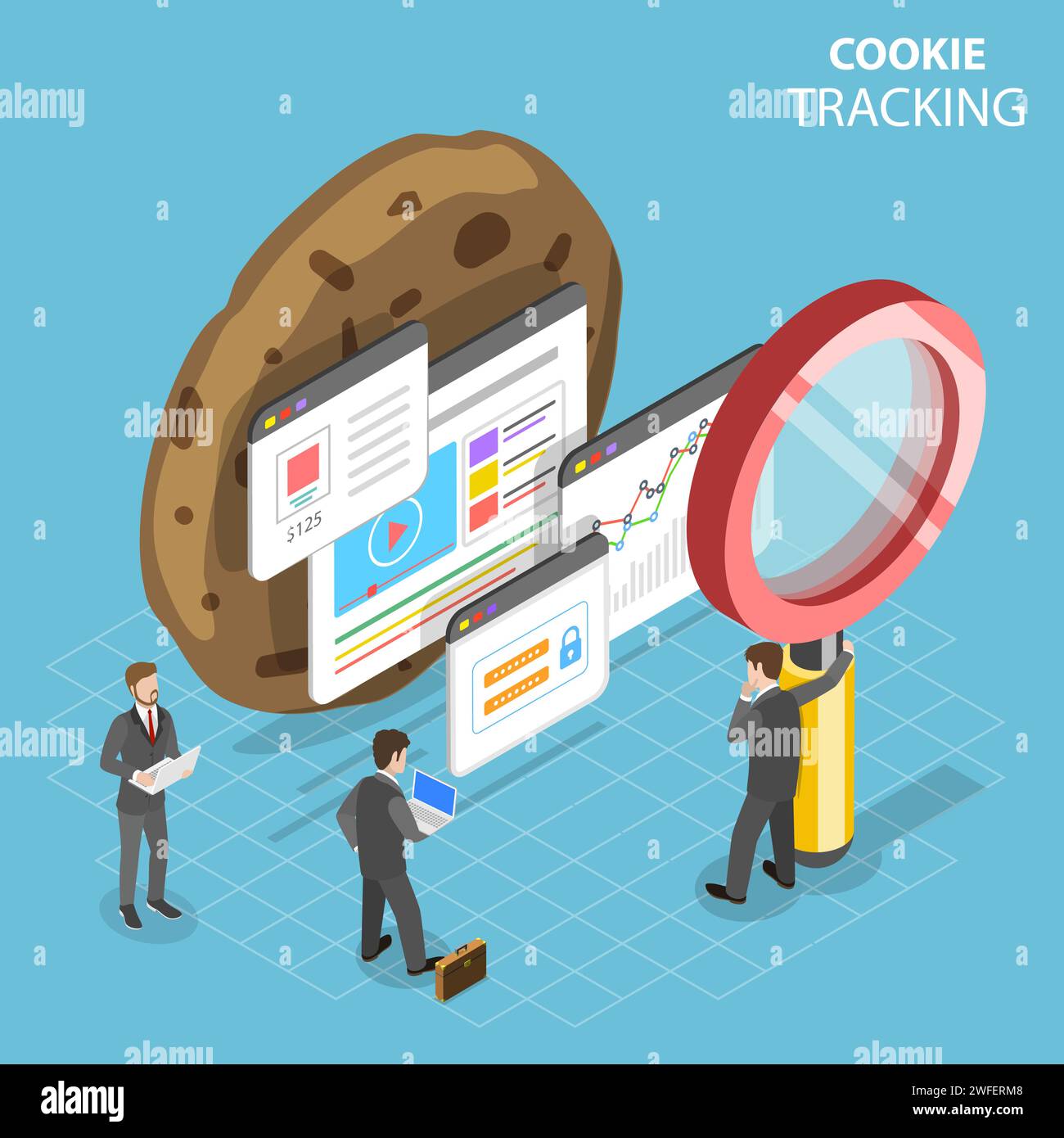 Tracking cookies Stock Vector Images - Alamy