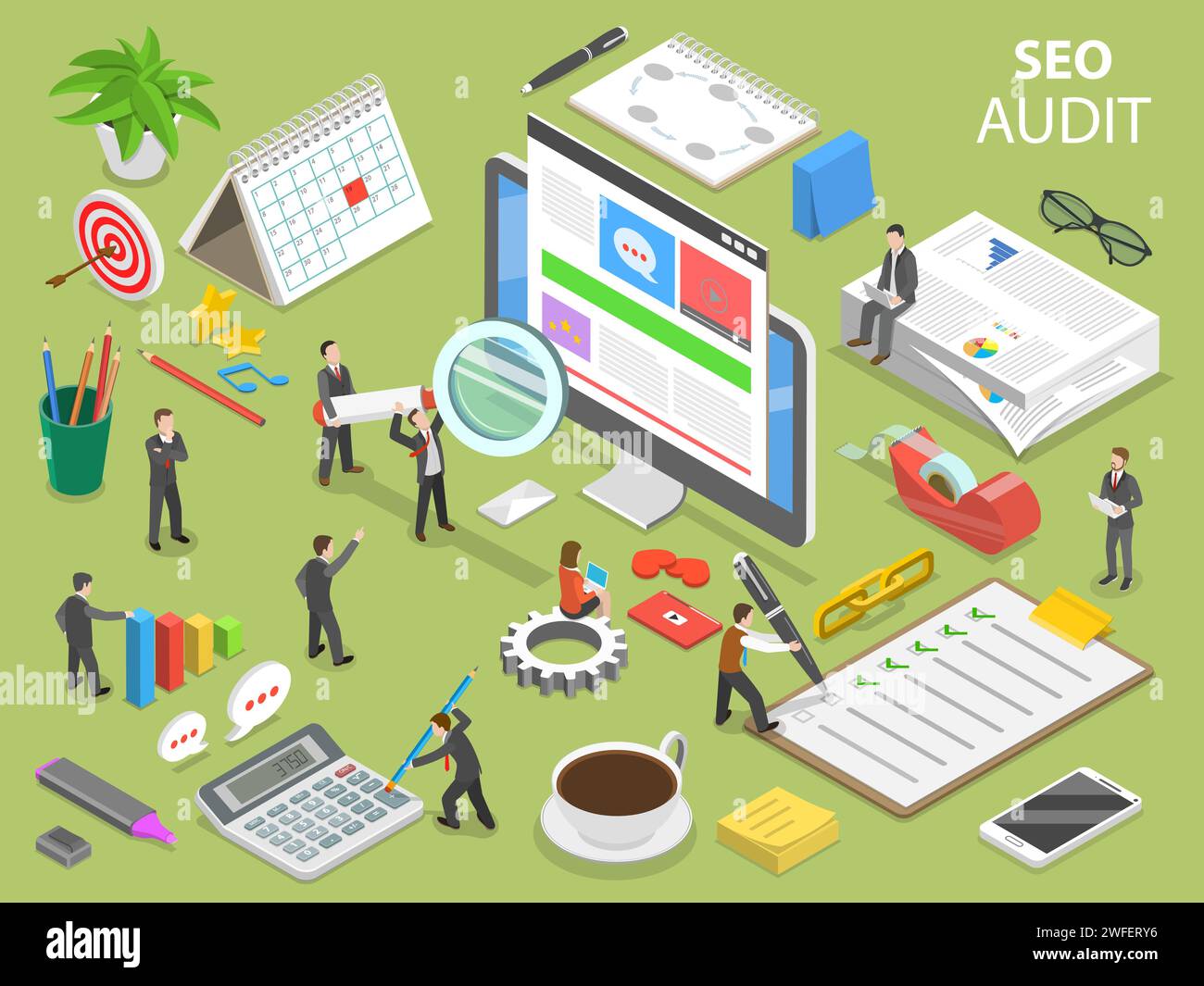 Data auditing Stock Vector Images - Alamy