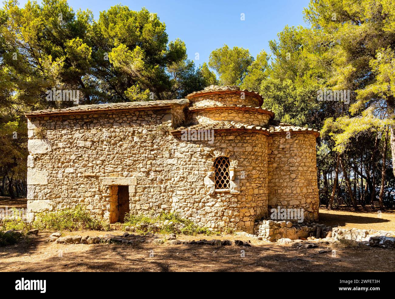 Cannes, France - July 31, 2022: Chapelle de la Trinite stone Holy ...