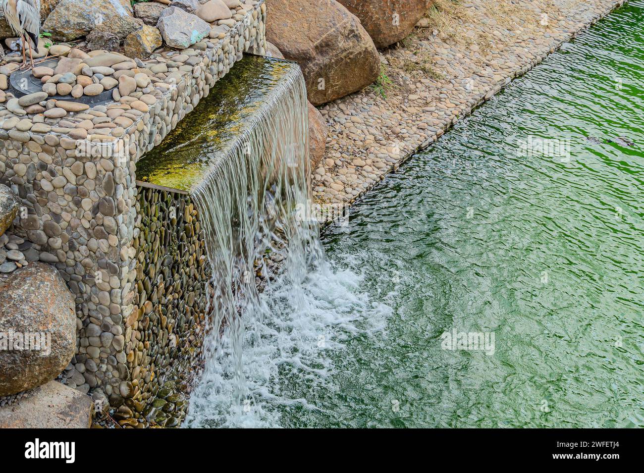Small artificial waterfall hi-res stock photography and images - Alamy