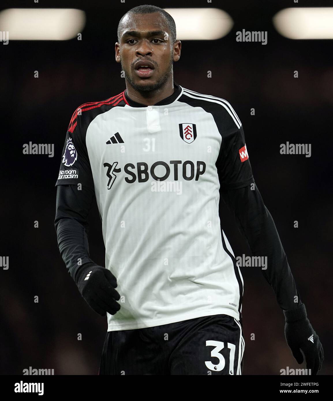 Fulham's Issa Diop during the Premier League match at Craven Cottage ...