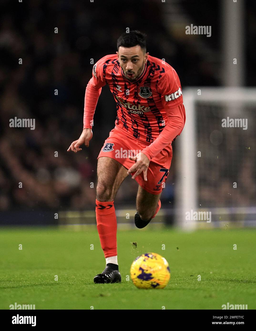 Everton's Dwight McNeil during the Premier League match at Craven ...