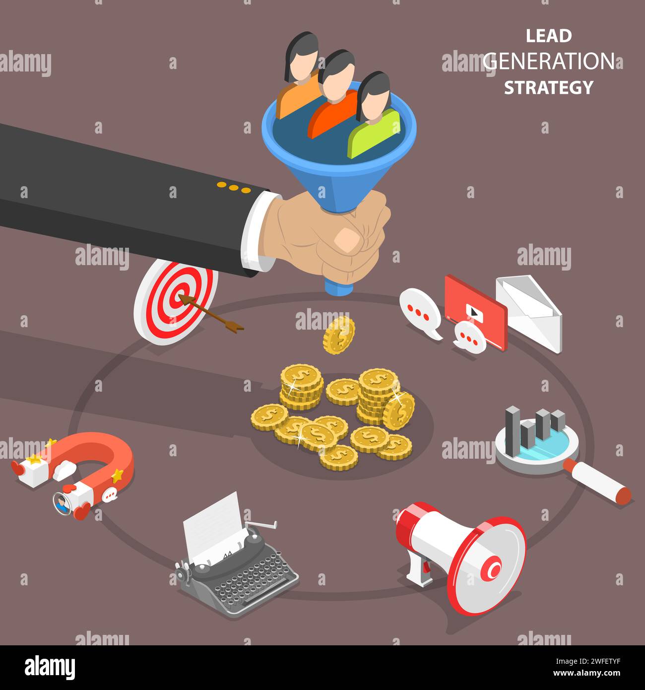 Conversion optimization vector vectors hi-res stock photography and ...