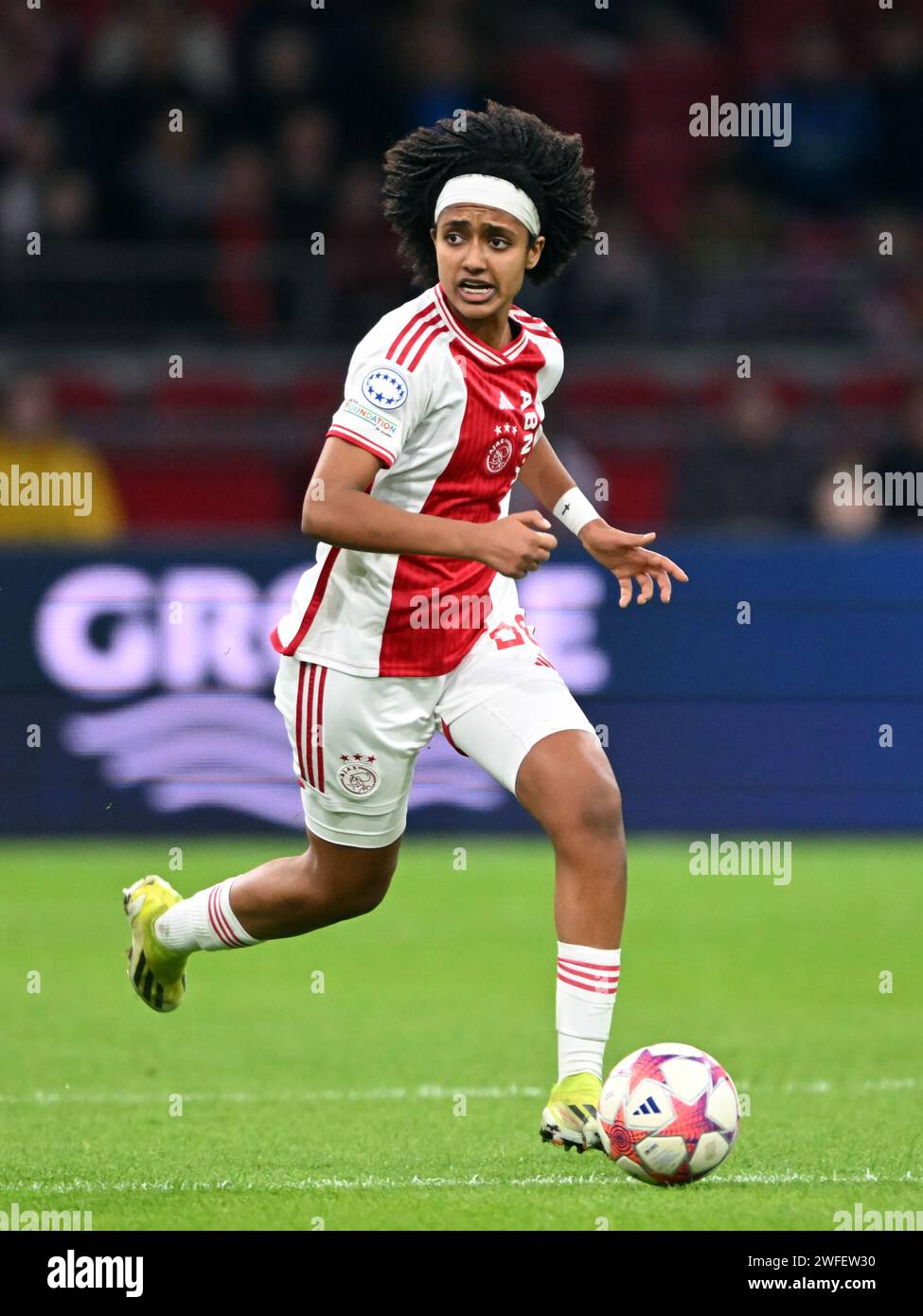 AMSTERDAM - Lily Yohannes of Ajax during the UEFA Women's Champions ...