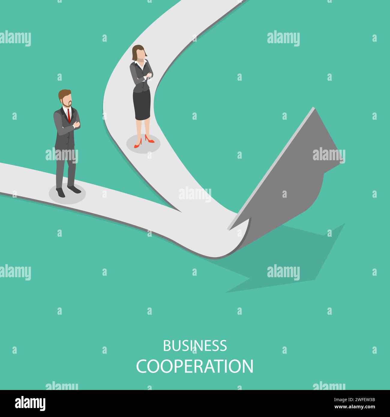 Succeed together Stock Vector Images - Alamy