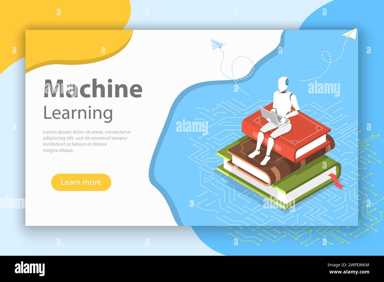 Isometric Flat Vector Concept Of Machine Learning Ai Data Mining Chatbot Big Data Stock