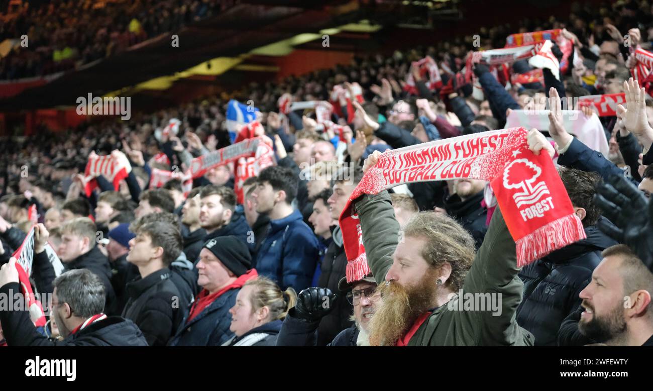 The City Ground, Nottingham, UK. 30th Jan, 2024. Premier League ...