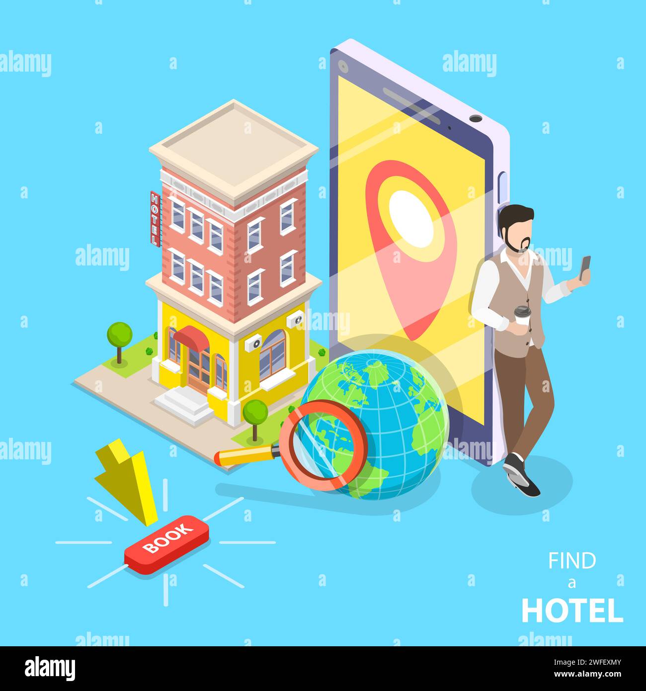 Hotel room motel map Stock Vector Images - Alamy
