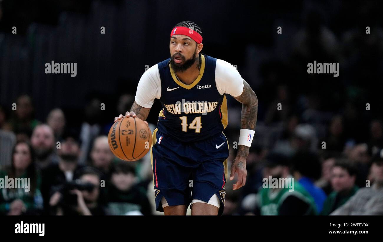 New Orleans Pelicans forward Brandon Ingram (14) in the first half of ...