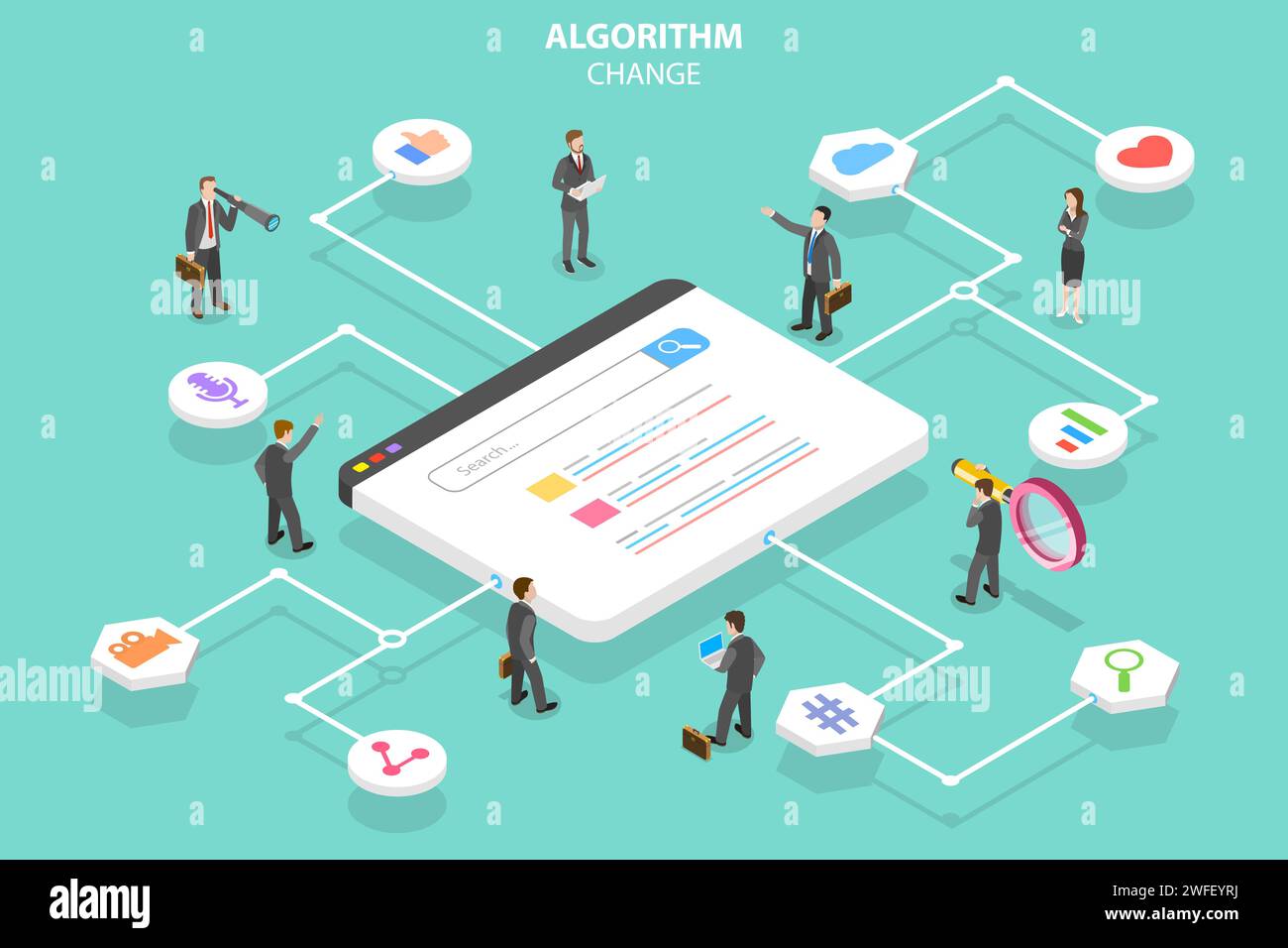 Algorithm change hi-res stock photography and images - Alamy