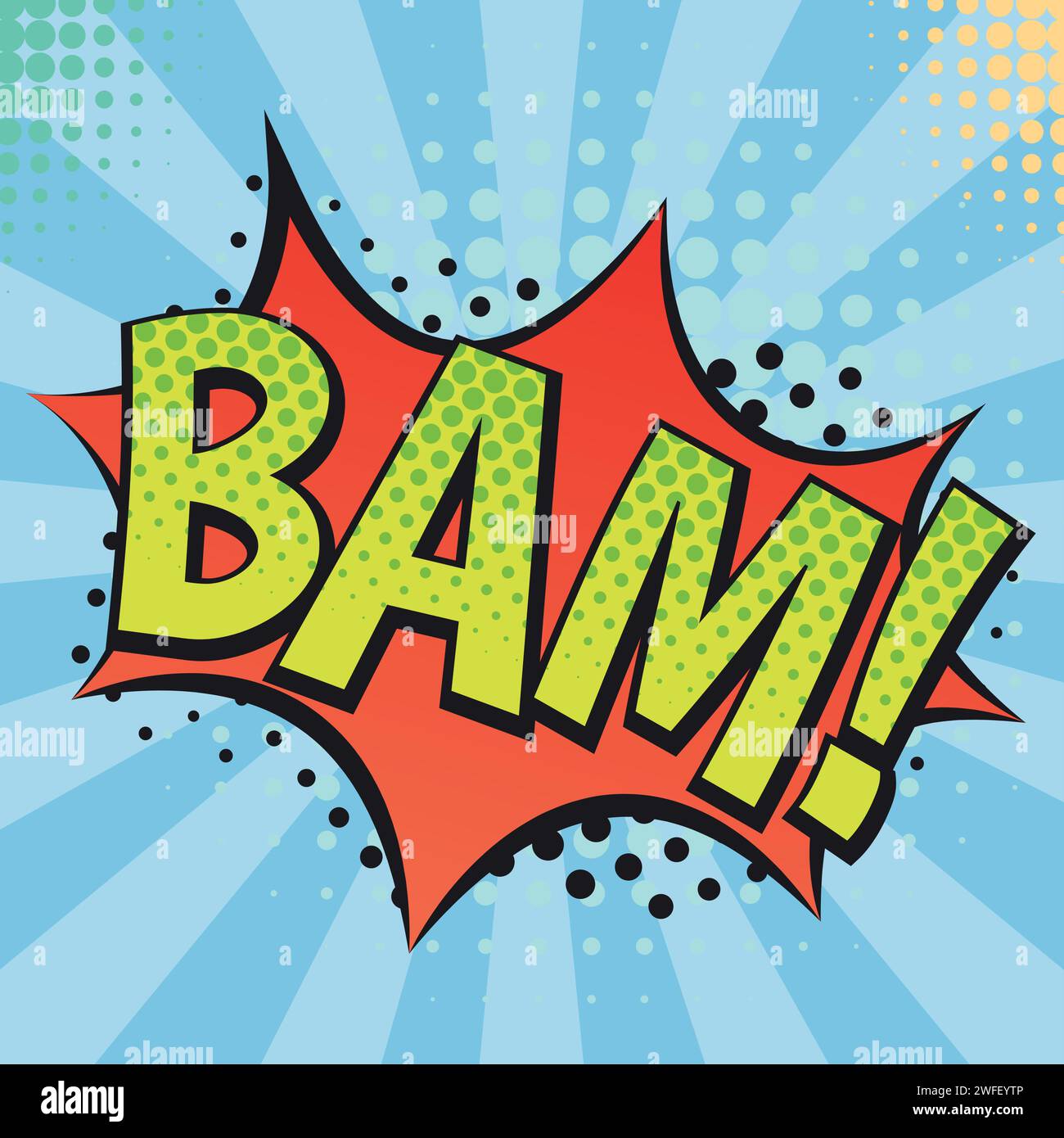 Bam text pop art style vector image Stock Vector Image & Art - Alamy
