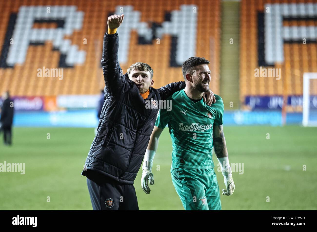 Blackpool, UK. 30th Jan, 2024. Daniel Grimshaw of Blackpool ...