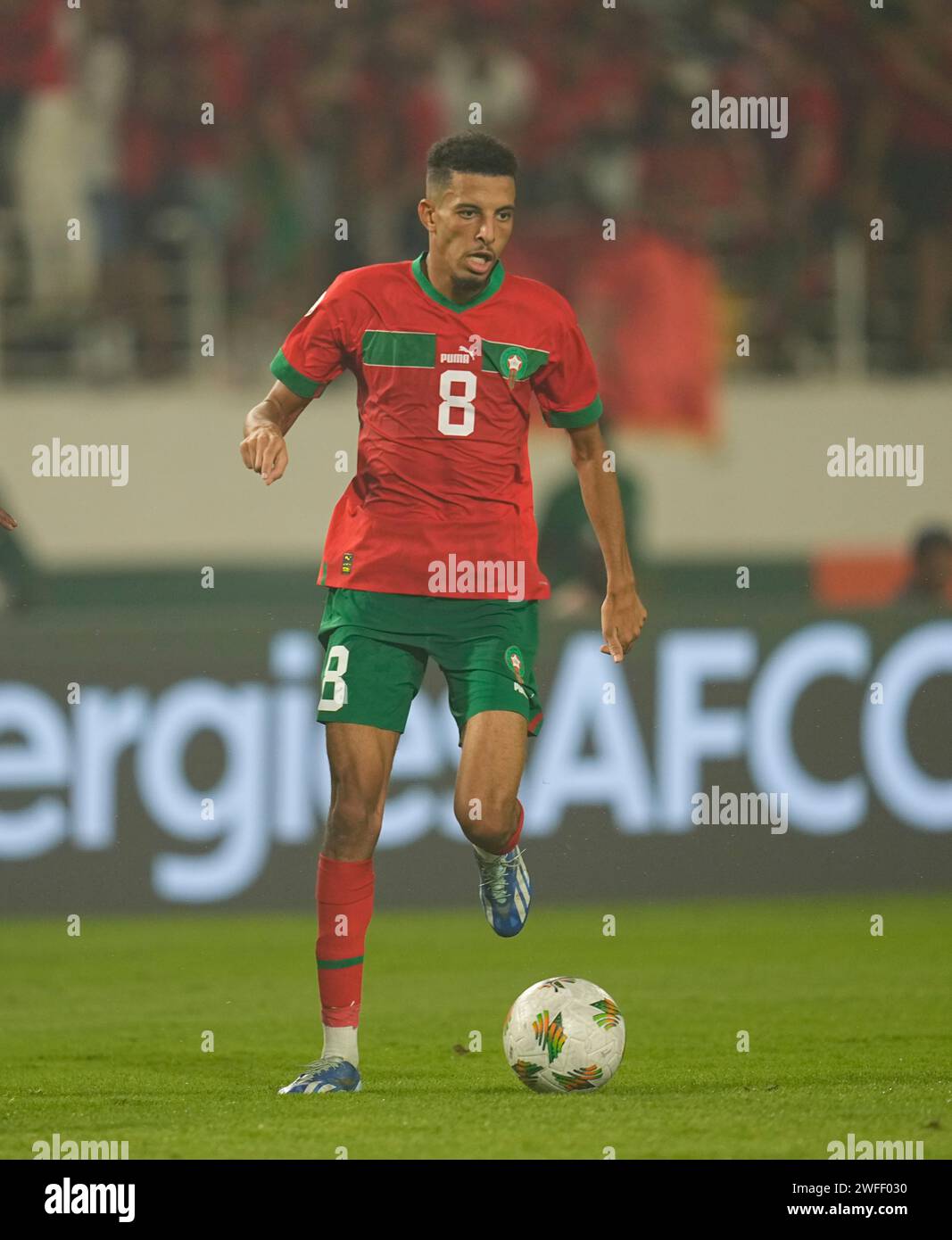 January 30 2024: Azz-Eddine Ounahi (Morocco) // during a African Cup of ...