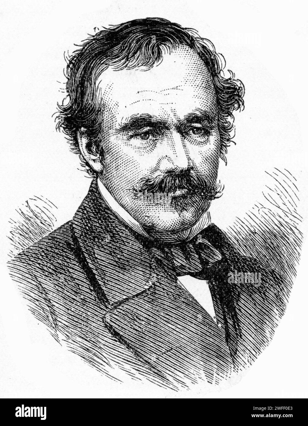 Portrait of Lieutenant-General Sir James Outram, 1st Baronet GCB, KCSI (1803 – 1863) a British ...